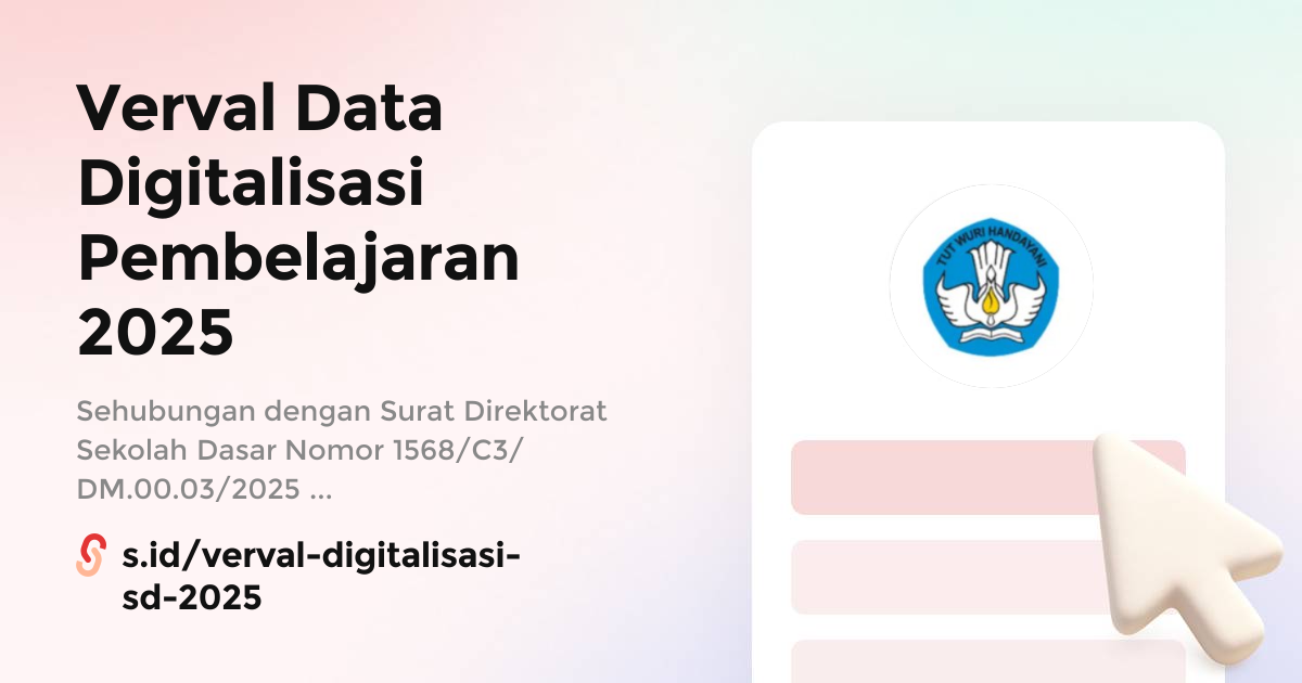 Verval Data Digitalisasi Pembelajaran 2025
